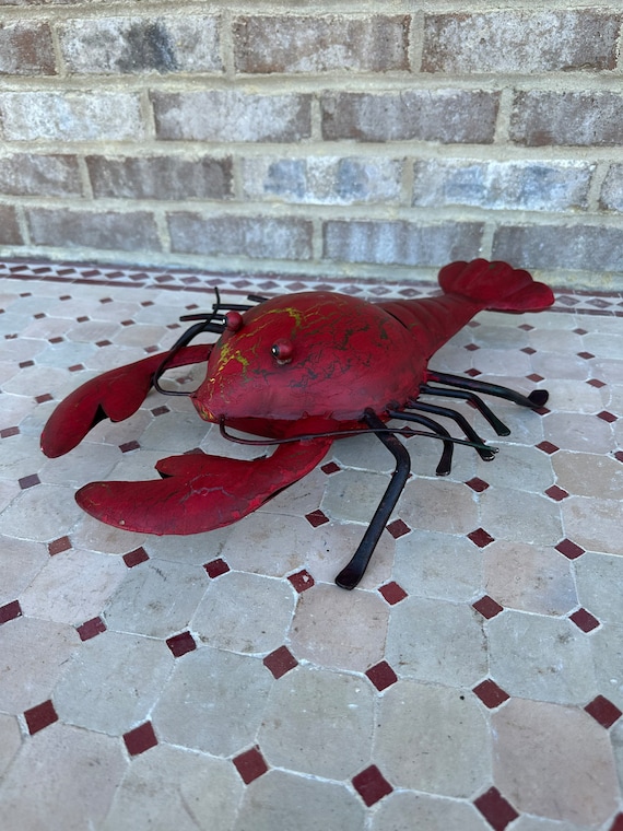 Life-size Metal Lobster Statue Sculpture Nautical Beach House - Etsy