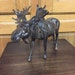 Cast Iron Moose Statue Figure Art Doorstop Elk Cabin Lake Home Decor ...