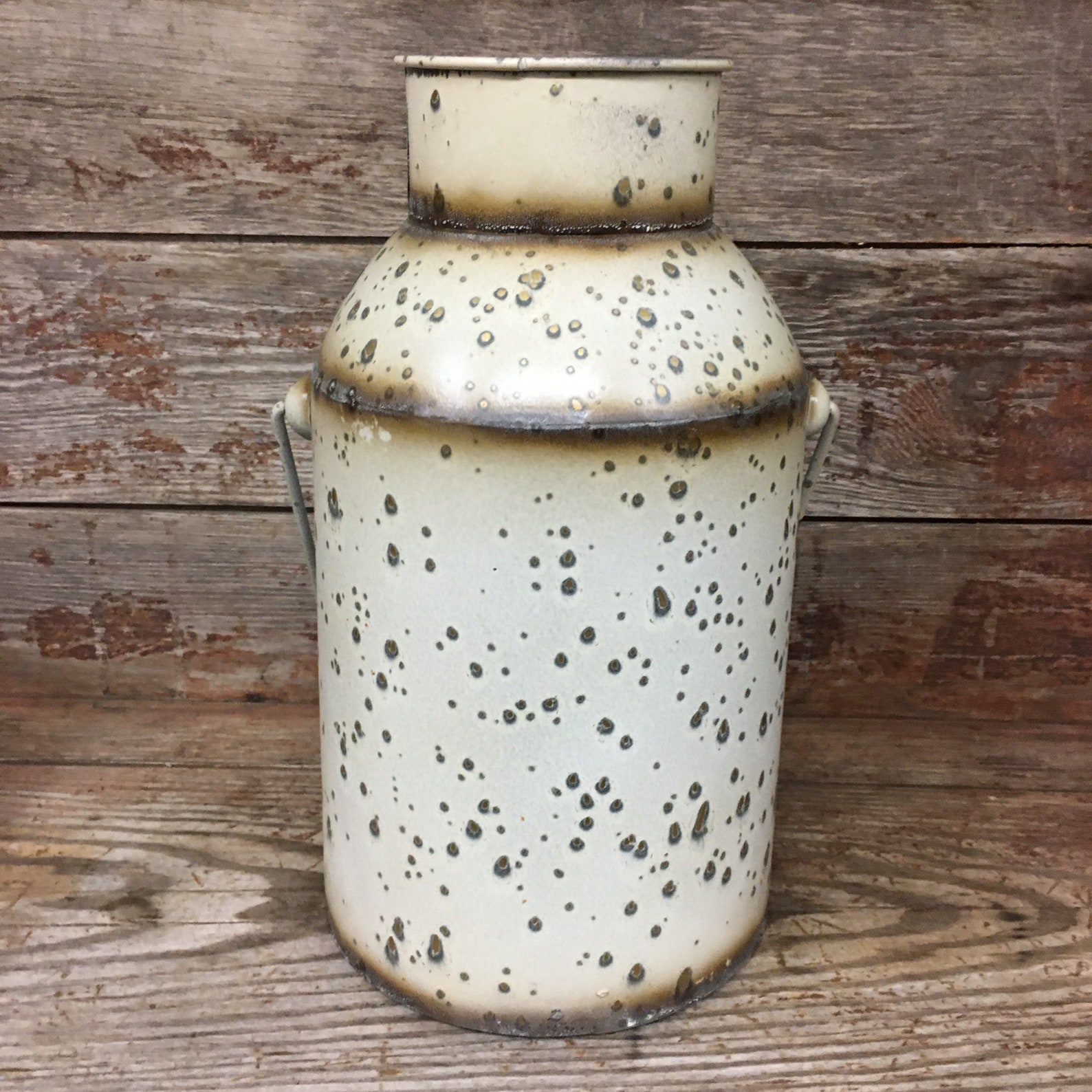 Farmhouse Style Metal Milk Can Display Jug W/ Handle Country - Etsy