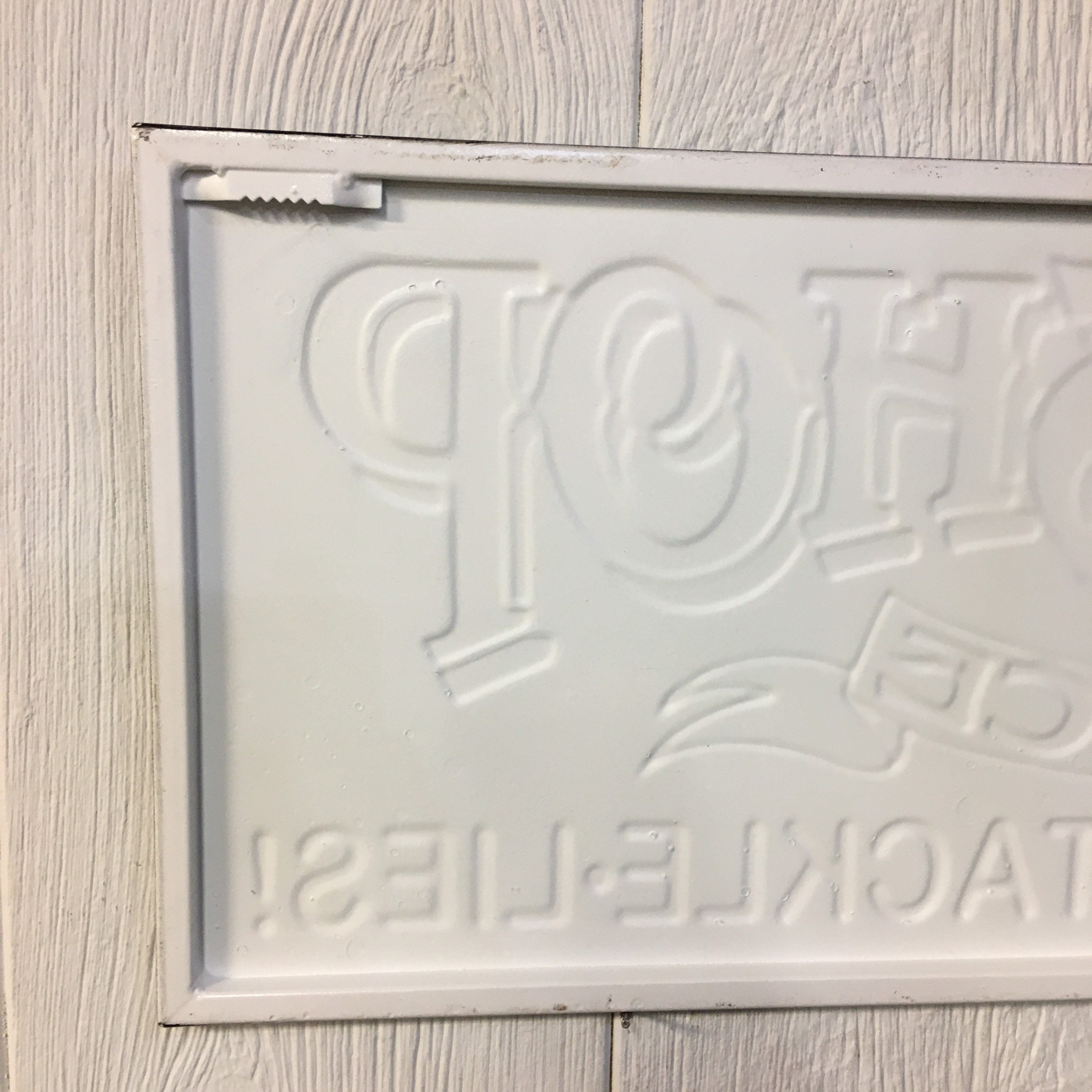 Large Metal Bait Shop Sign Beer Ice Tackle Minnows Rustic Worms Lake ...