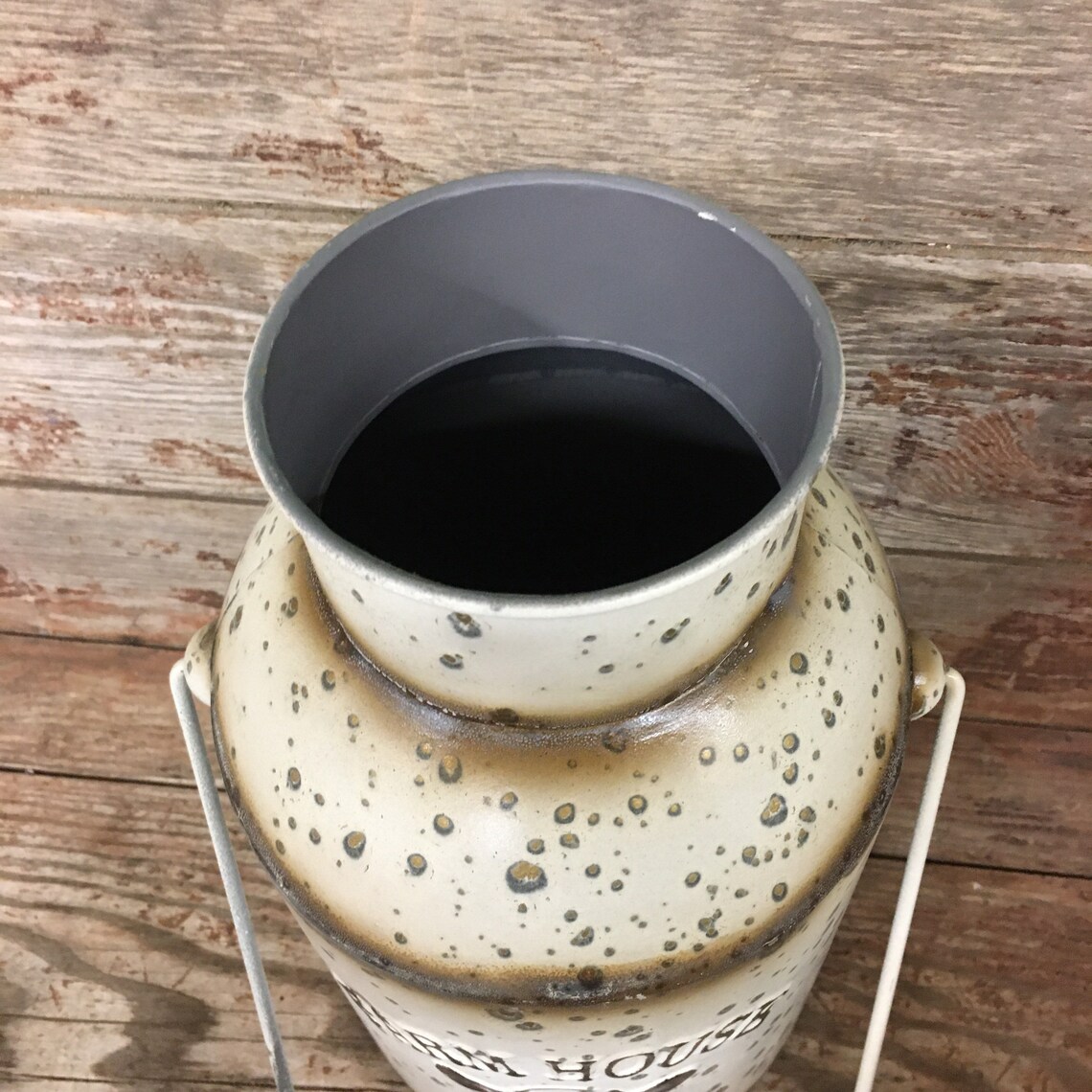 Farmhouse Style Metal Milk Can Display Jug W/ Handle Country - Etsy