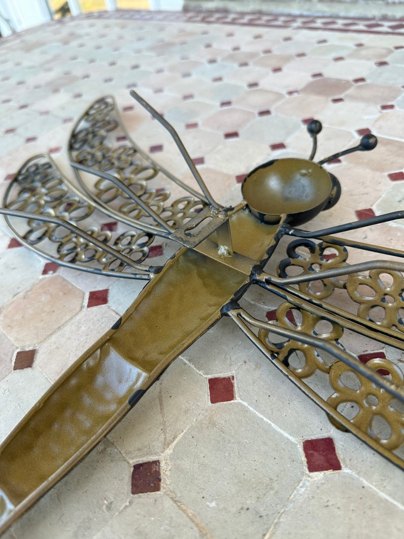 Large 23 Over-sized Metal Dragonfly Wall Art Display Garden - Etsy