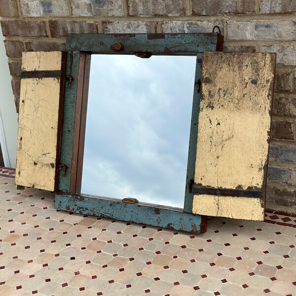 Primitive Mirror - Etsy