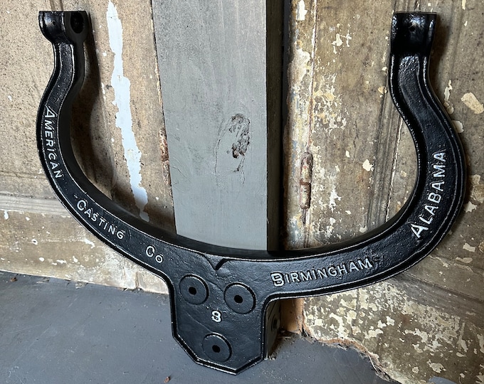 Cast Iron Bell Upright Yoke Dinner Upright Holder Display Farmhouse No ...