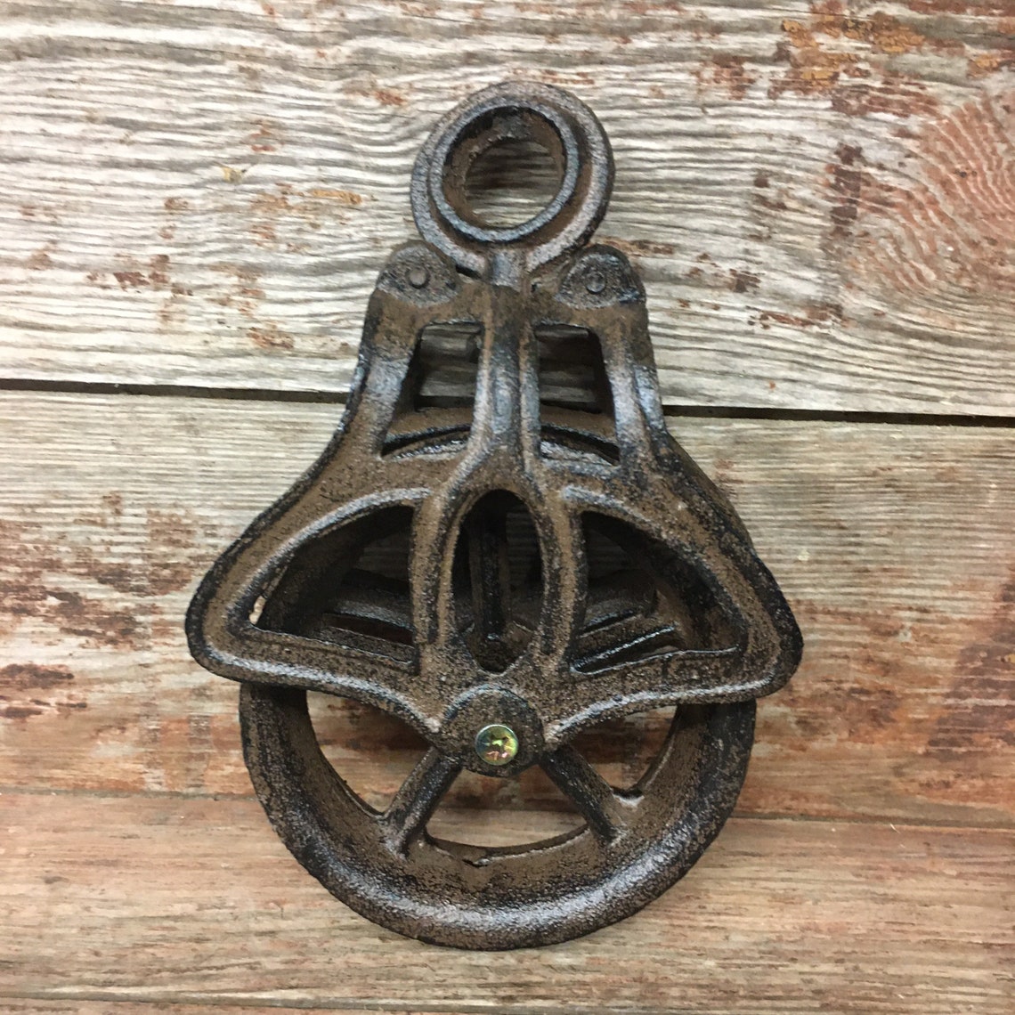 Antique Style Vintage Cast Iron Well Wheel Pulley Reproduction NEW ...