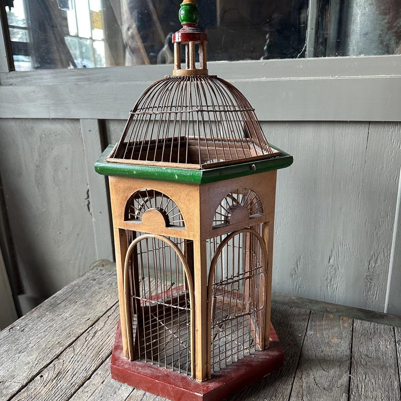 Wooden Bird Cage - Etsy