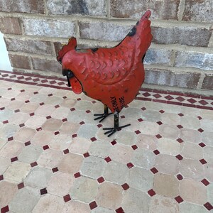 Rustic Metal Chick Figurine - Chicken Baby Chick Hen Statue Rooster ...