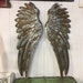 Large 43 Set of Galvanized Metal Angel Wings Pair Rustic Hanging Wall ...