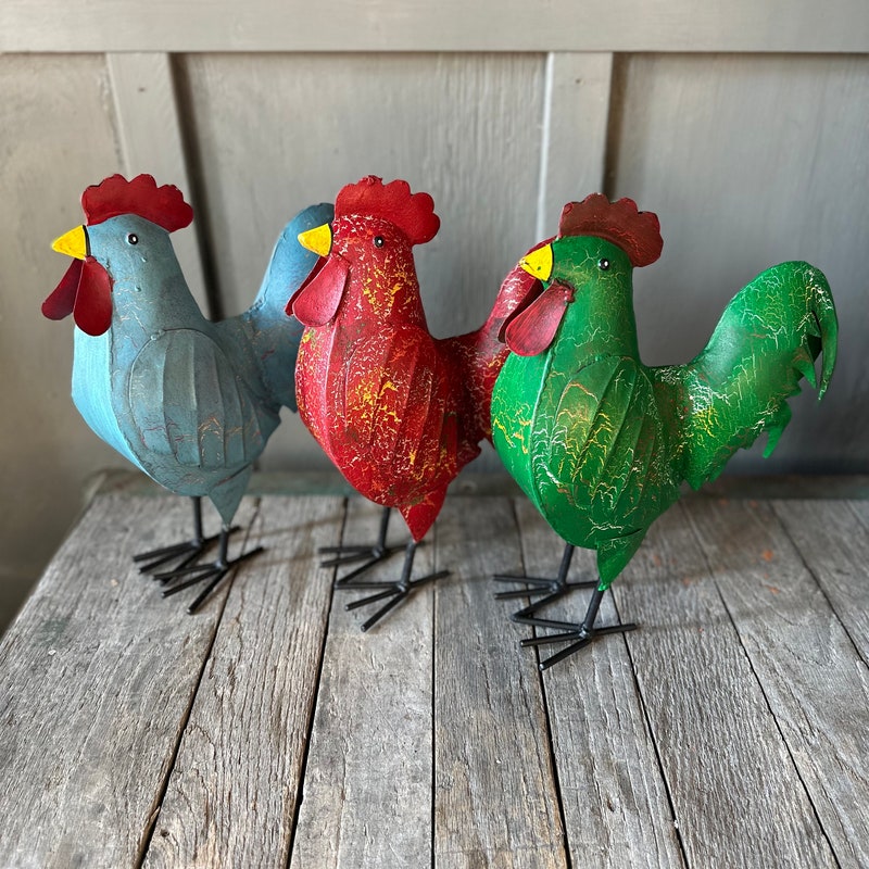 Rooster Statue - Etsy