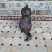 Large Heavy Cast Iron Cat Statue Door Stop Sculpture Art Piece Kitten ...