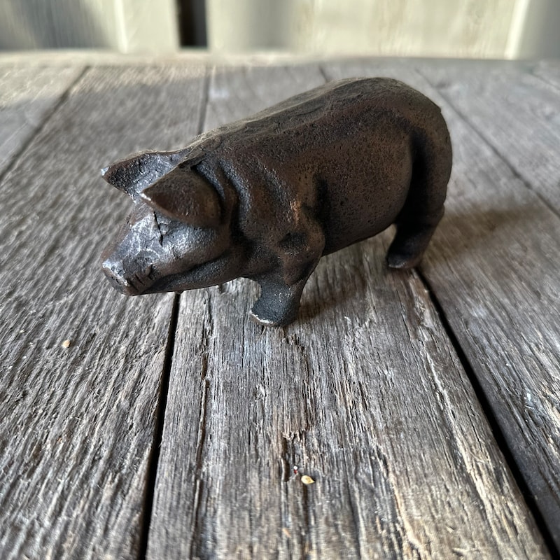 Cast Iron Pig - Etsy