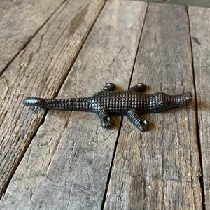 Set of 3 Cast Iron Alligator Hanger Hooks - Kids Children’s Room Holder ...