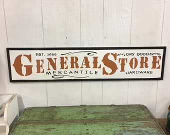 Dry Goods Store Sign - Etsy