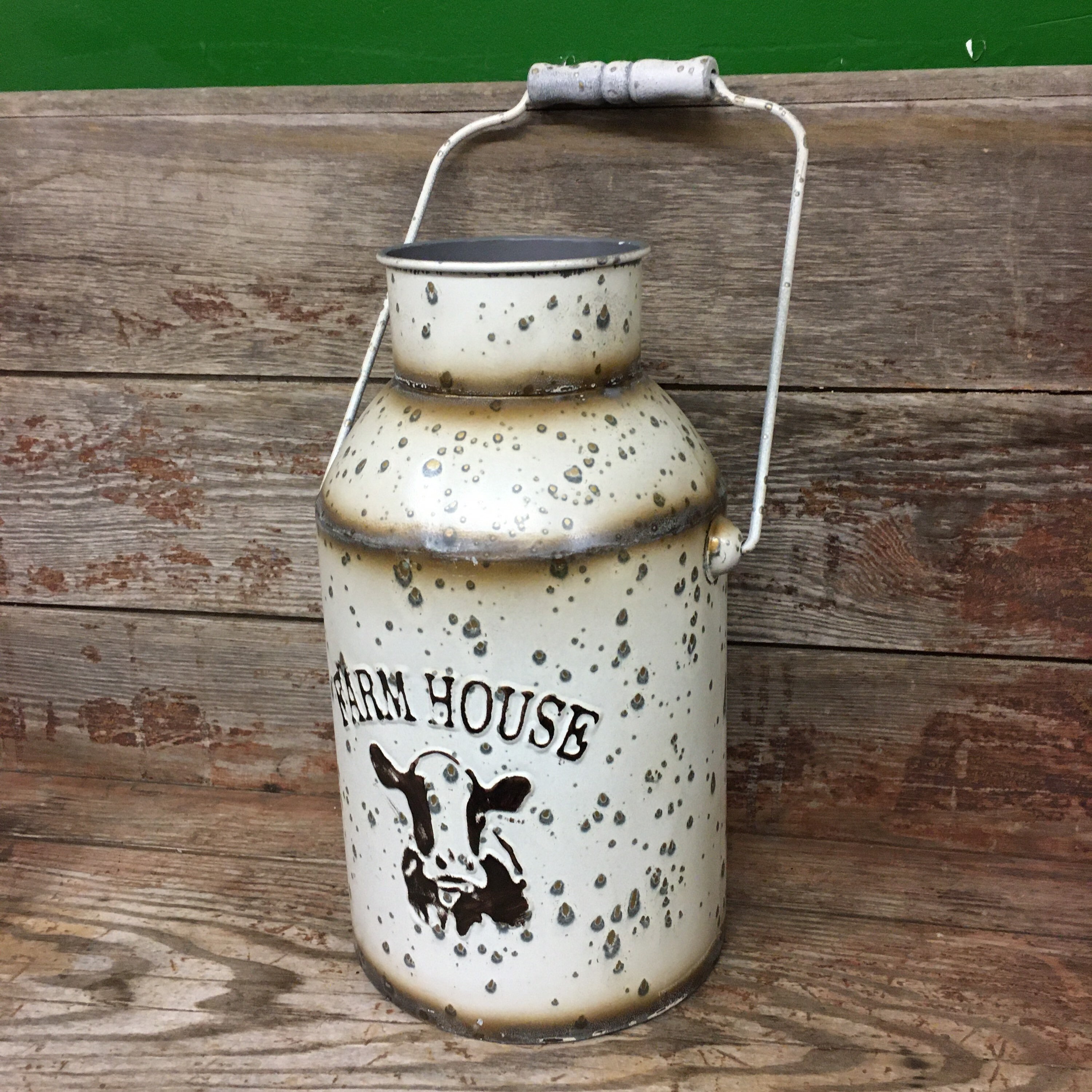 Farmhouse Style Metal Milk Can Display Jug W/ Handle Country - Etsy