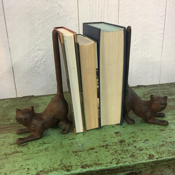 Cat Bookends - Etsy
