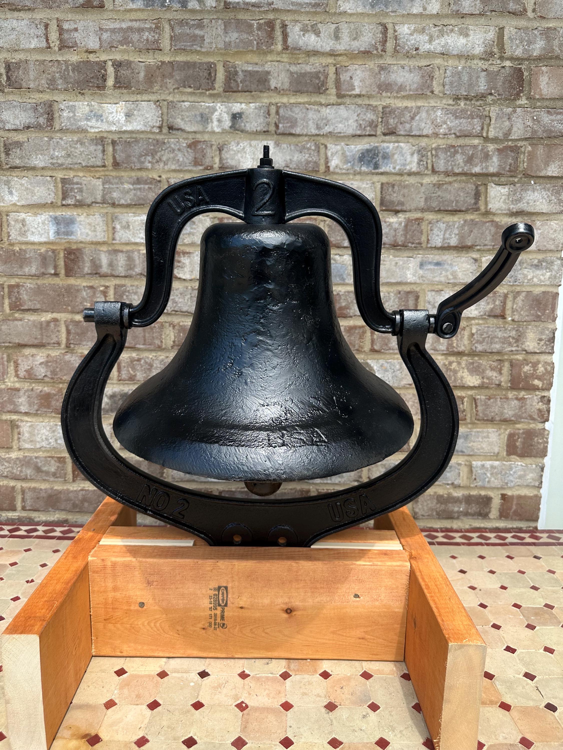 No2 Cast Iron Bell USA - Complete Full Yoke Upright Dinner Rest - Etsy