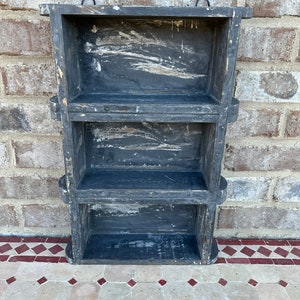 Rustic Three Tier Brick Mold Shelf Farmhouse Antique Style Distressed ...