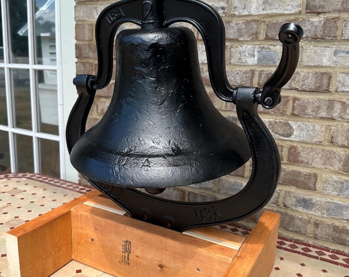 No2 Cast Iron Bell USA - Complete Full Yoke Upright Dinner Rest - Etsy