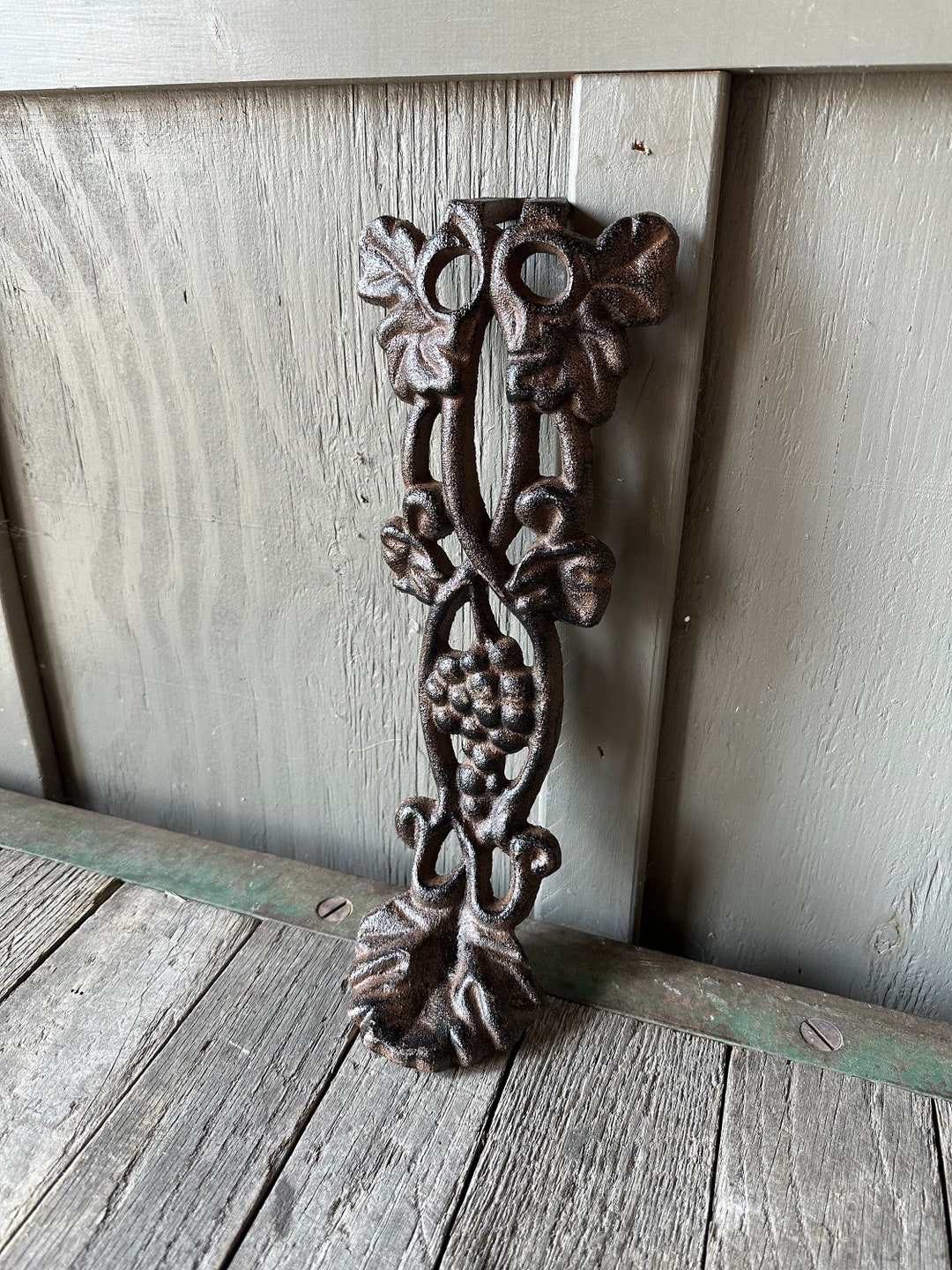 14” Cast Iron Grape Vine Legs Table Chair Bench Parts Patio Garden ...