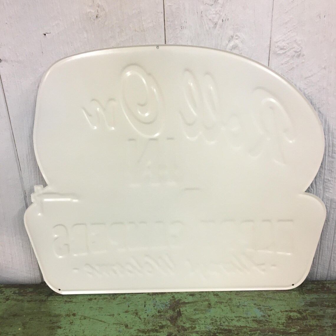 Roll on in Happy Campers Embossed Metal Welcome Sign - Rving Motorhome ...