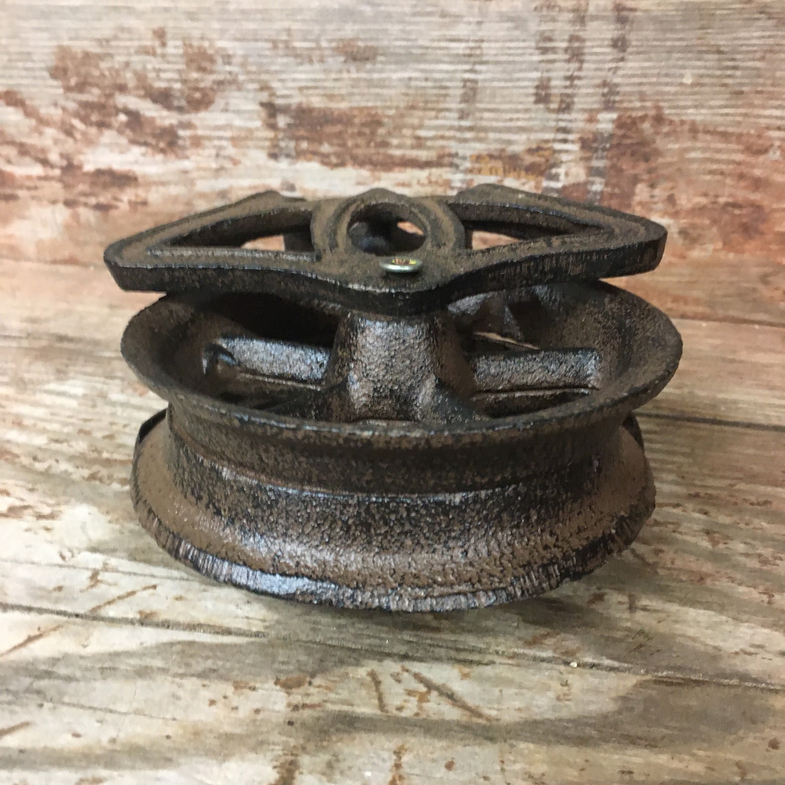 Antique Style Vintage Cast Iron Well Wheel Pulley Reproduction NEW ...