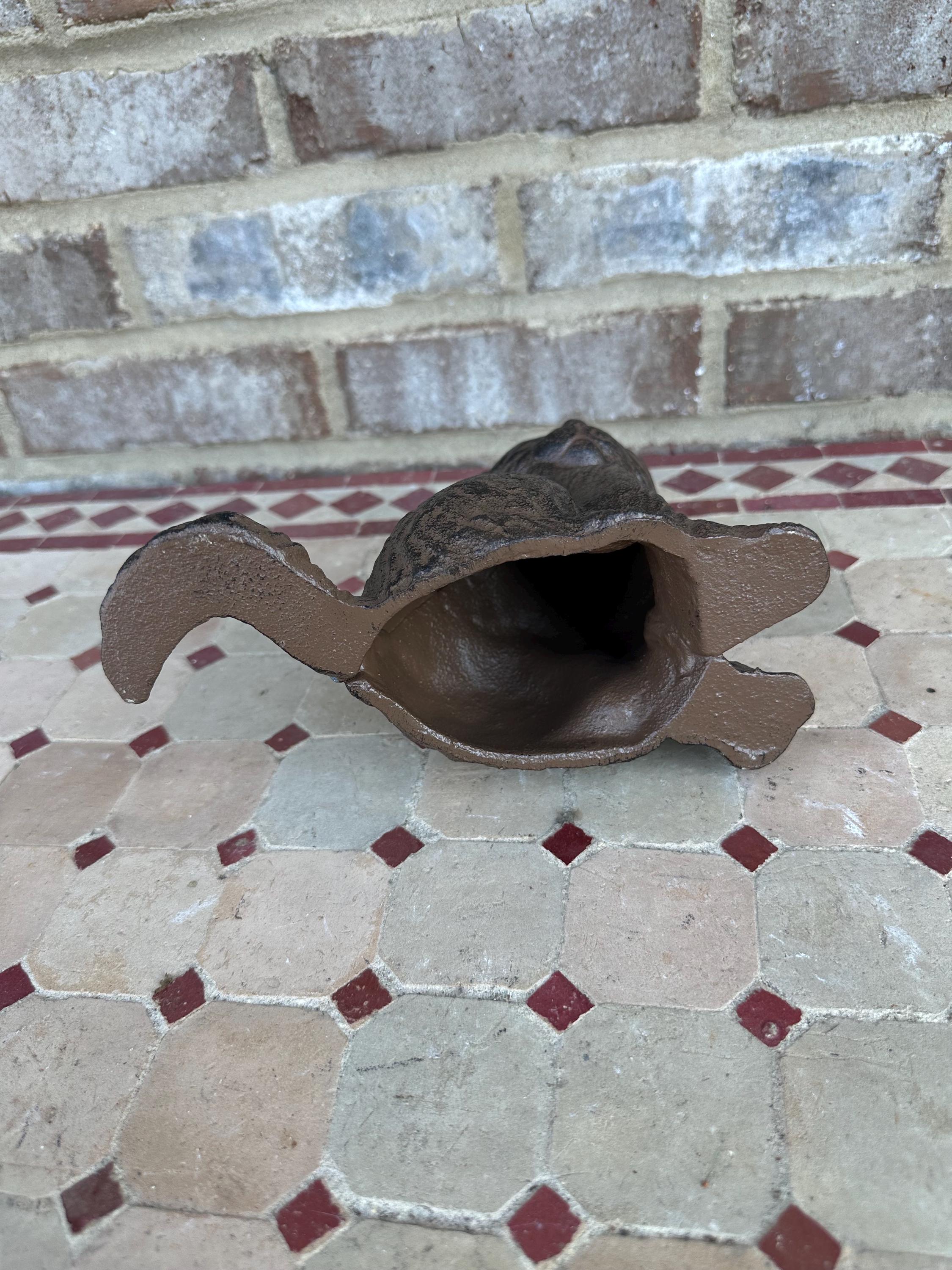 Large Heavy Cast Iron Cat Statue Door Stop Sculpture Art Piece Kitten ...