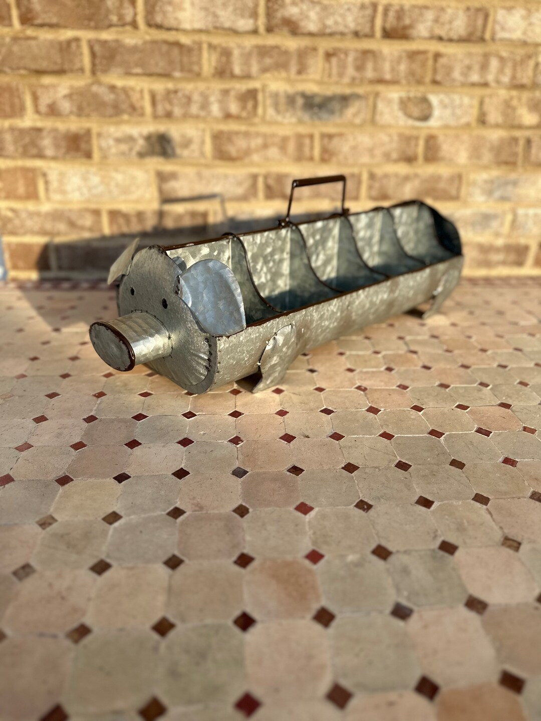 Large Divided Pig Metal Tray 10 Section Pork Kitchen Decor - Etsy