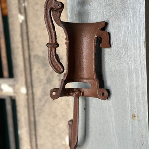 Cast Iron Well Water Pump Wall Hanger Hook Vintage Antique Style Hat ...