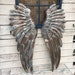 Large 43 Set of Galvanized Metal Angel Wings Pair Rustic - Etsy
