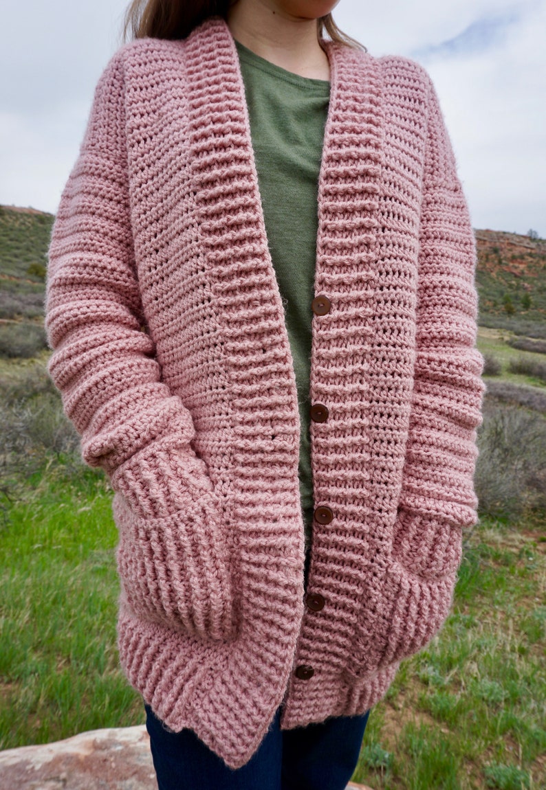 The Rose Cardigan - Crochet Pattern - Etsy