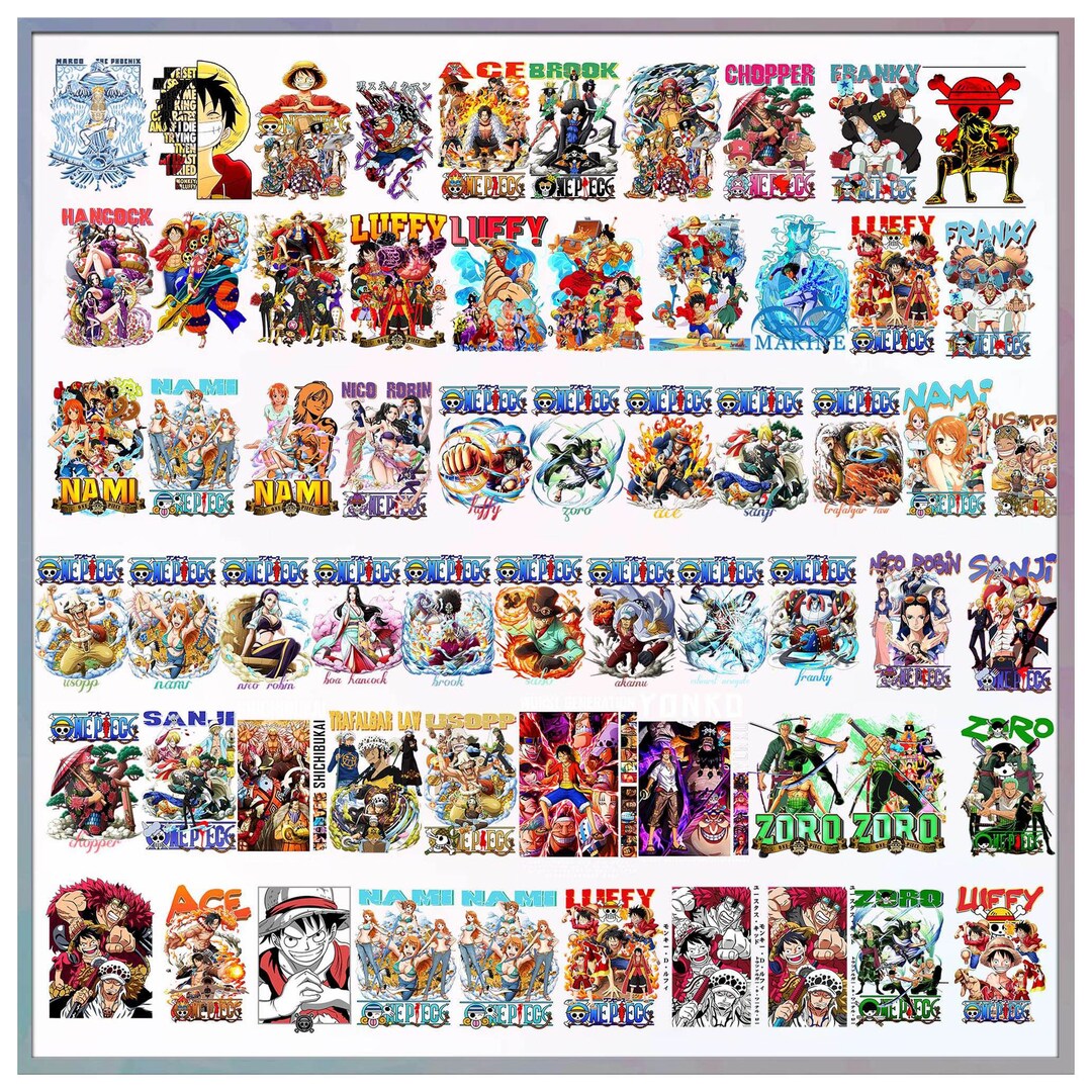 One Piece Bundle Png, Anime Files Svg Bundle Layered Design Vector ...