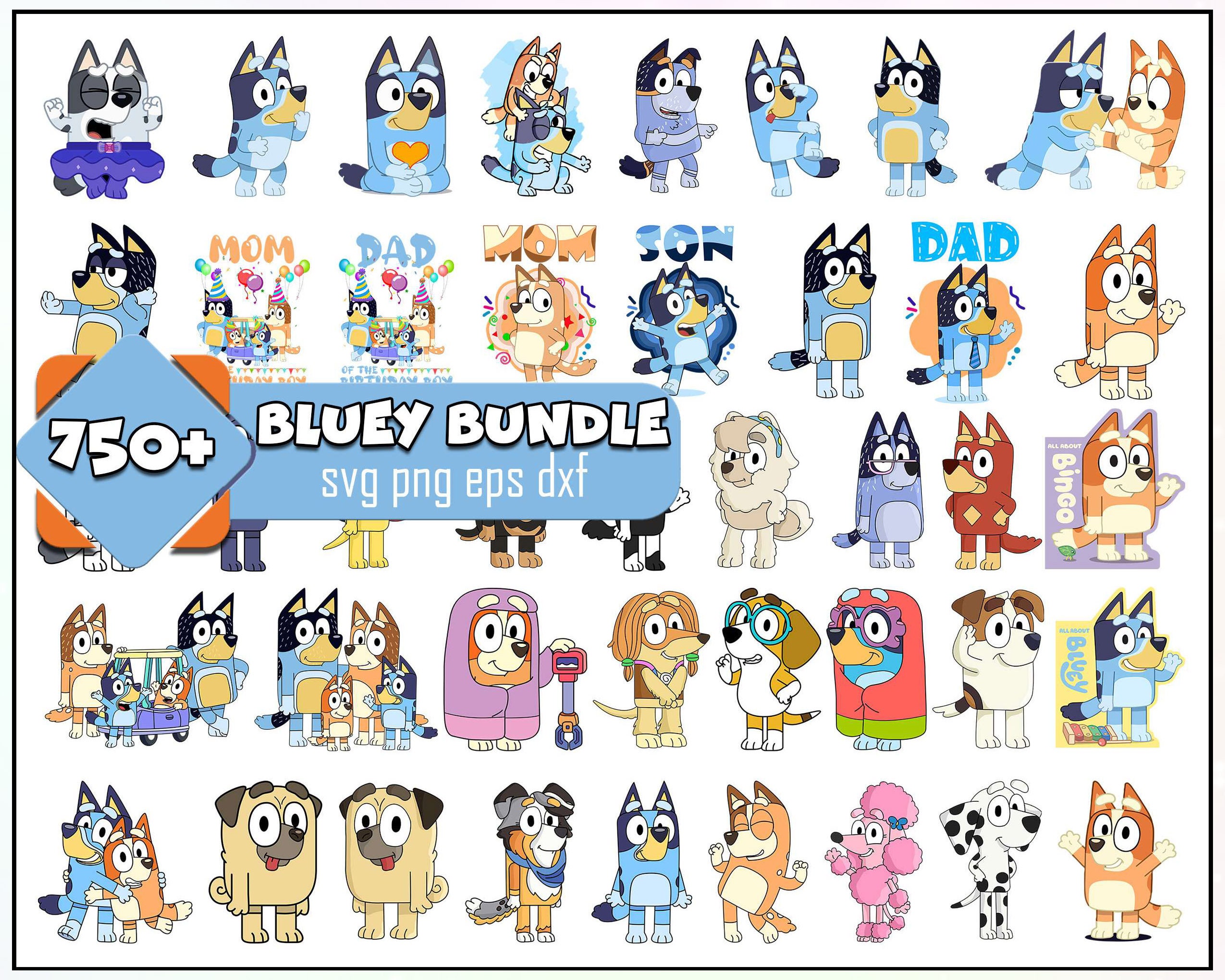 Bluey SVG Bundle, Bluey Cut Files for Cricut, Bluey Svg Clipart, Bluey ...