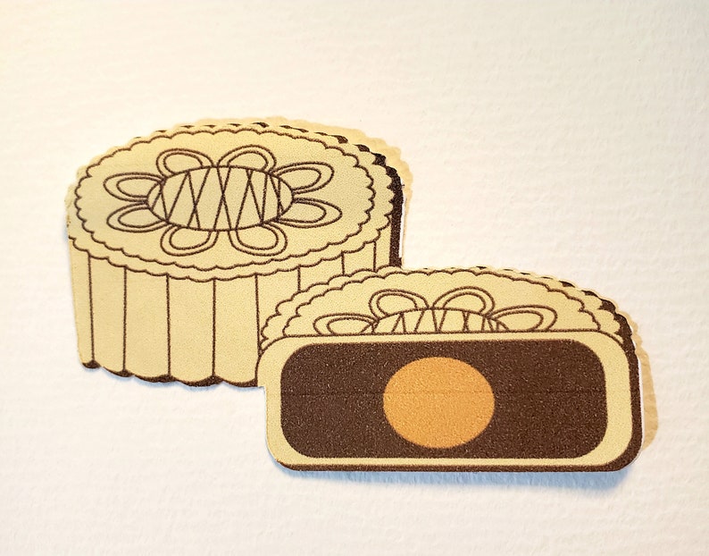 Mooncake Sticker Mid Autumn Festival Chinese Holiday - Etsy