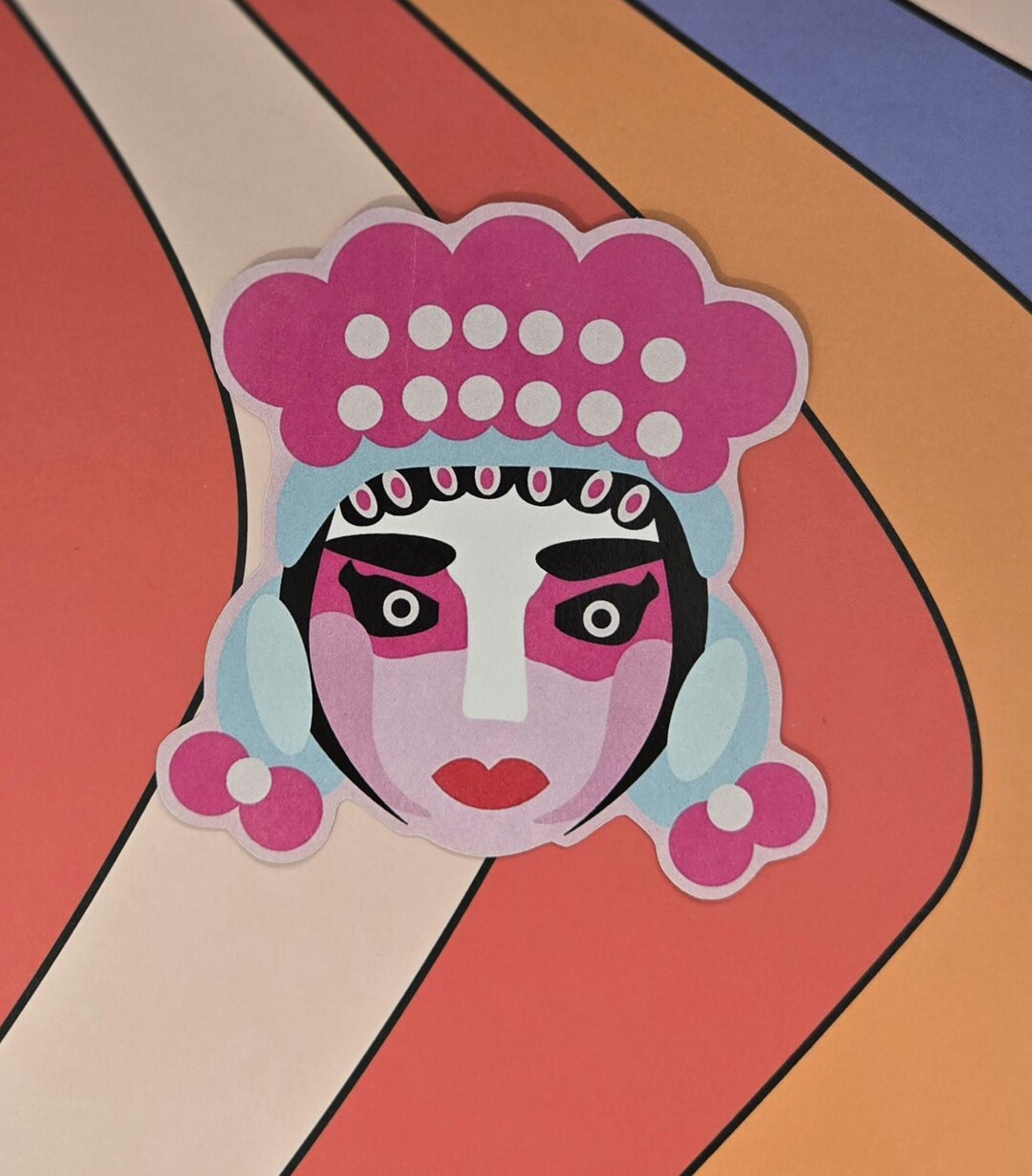 Chinese Opera Sticker - Etsy
