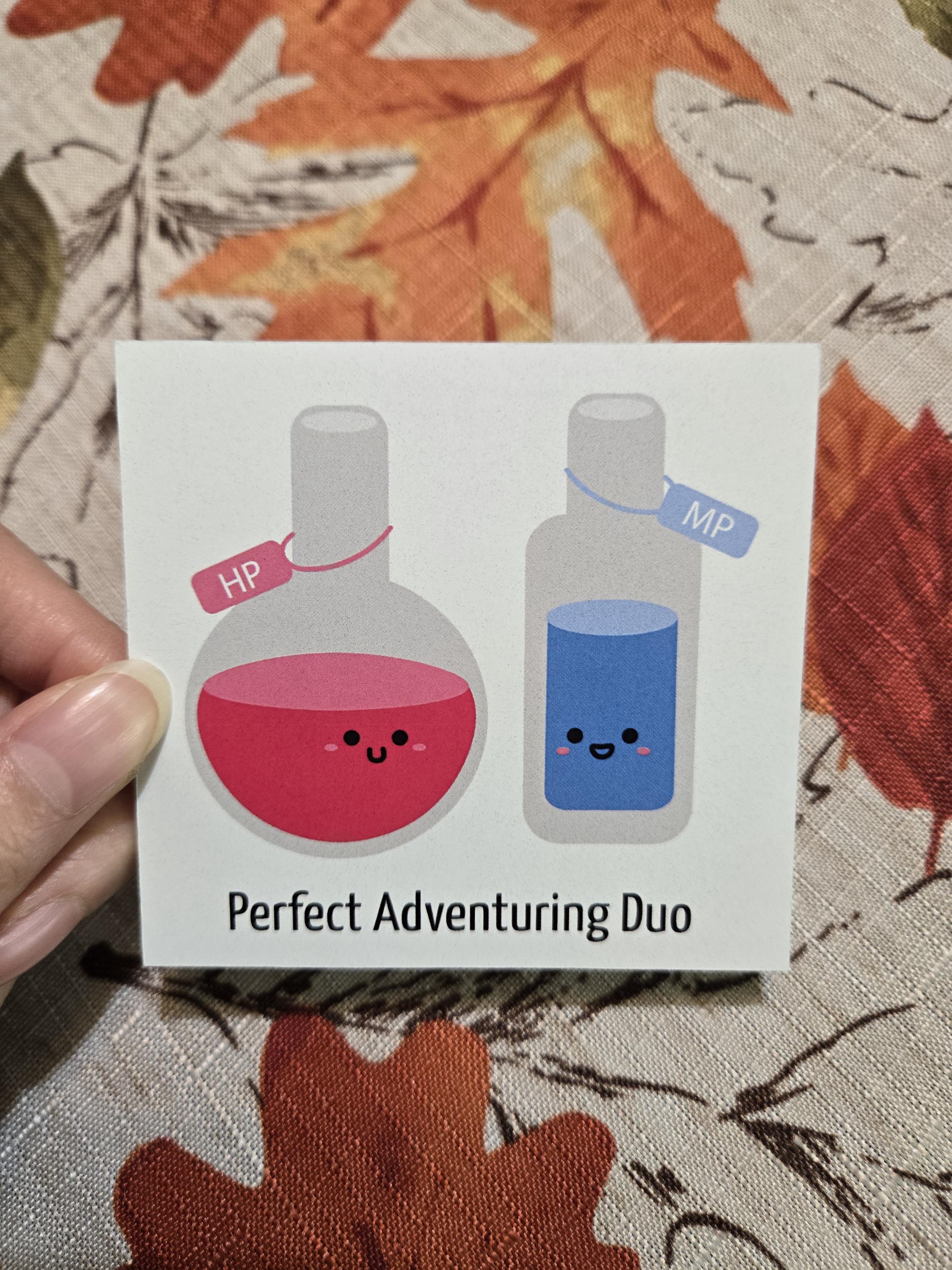 Perfect Adventuring Duo Dnd Sticker - Etsy