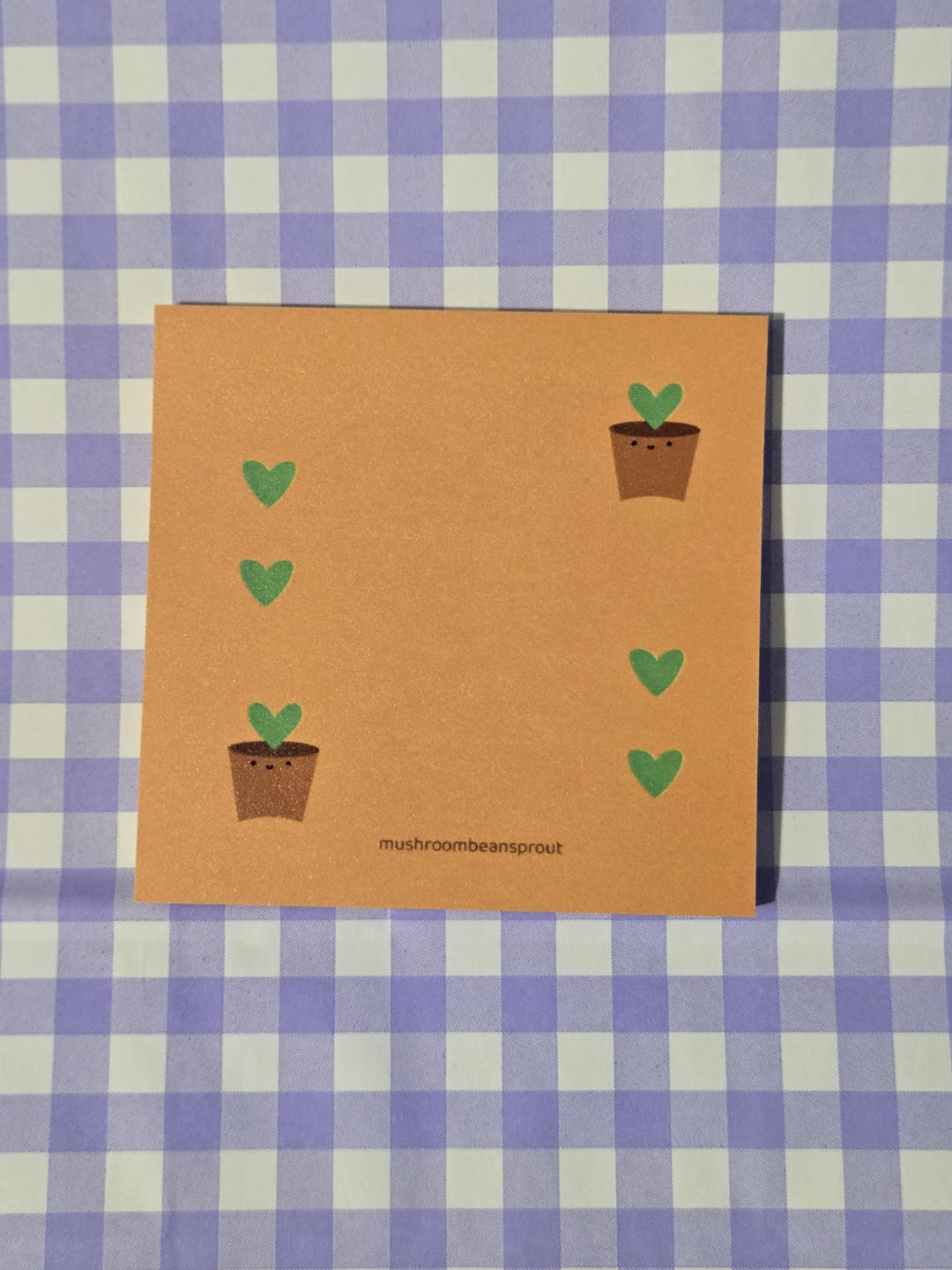 Heart Plant Sticky Notes - Etsy