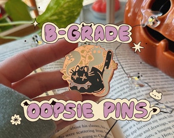 Glow-in-the-dark Haunted House Hard Enamel Pin, Cute Spooky Black Cat Ghost Accessory, Copper ...