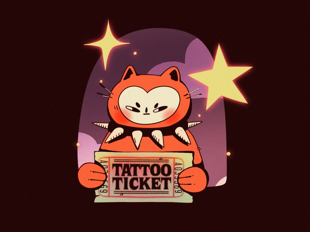Tattoo Ticket - Artist Permission Tattoo Pass for A Single Existing ...