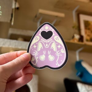 Spooky Kitties Halloween Sticker Set, Cute Demon Ghost Cat Matte Vinyl ...