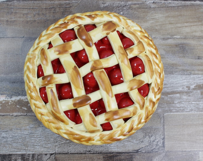 Faux Cherry Pie Fake Mini Pies Dessert Display Kitchen Food Decor Berry ...