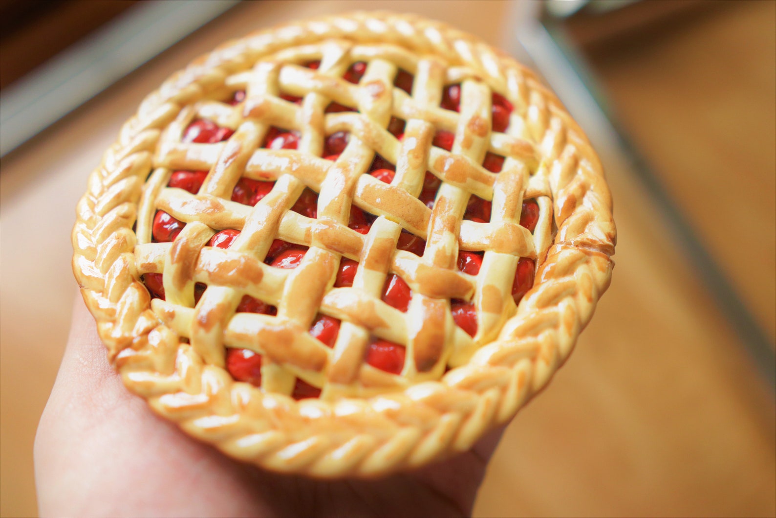 Faux Cherry Pie Fake Mini Pies Dessert Display kitchen Food | Etsy