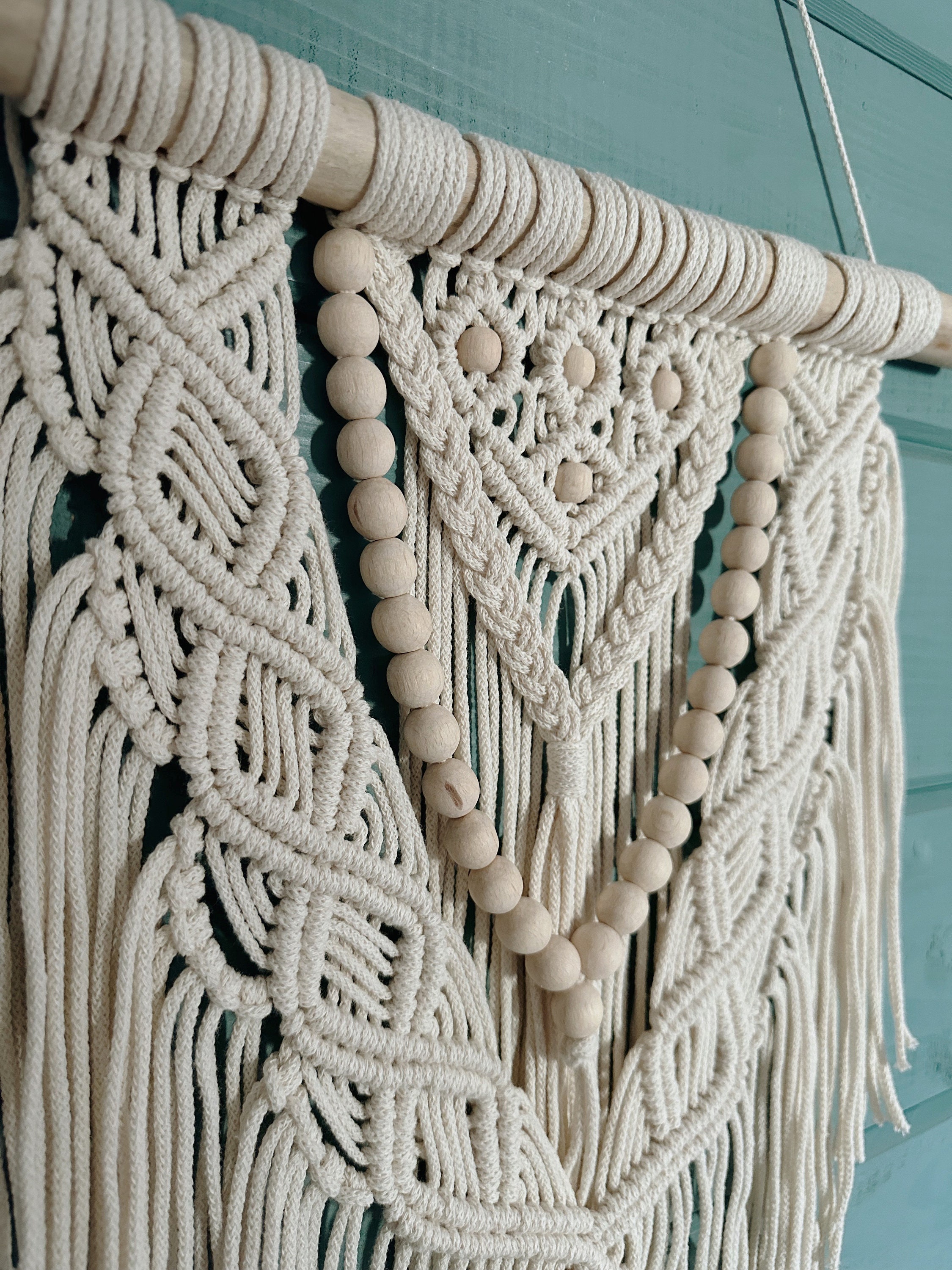 Boho Macrame Wall Hanging, Eclectic Home Decor, Boho Wall Art, Mid ...