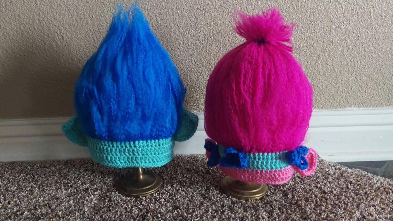 Trolls Hats, Trolls Beanies, Poppy Hat, Branch Hat - Etsy