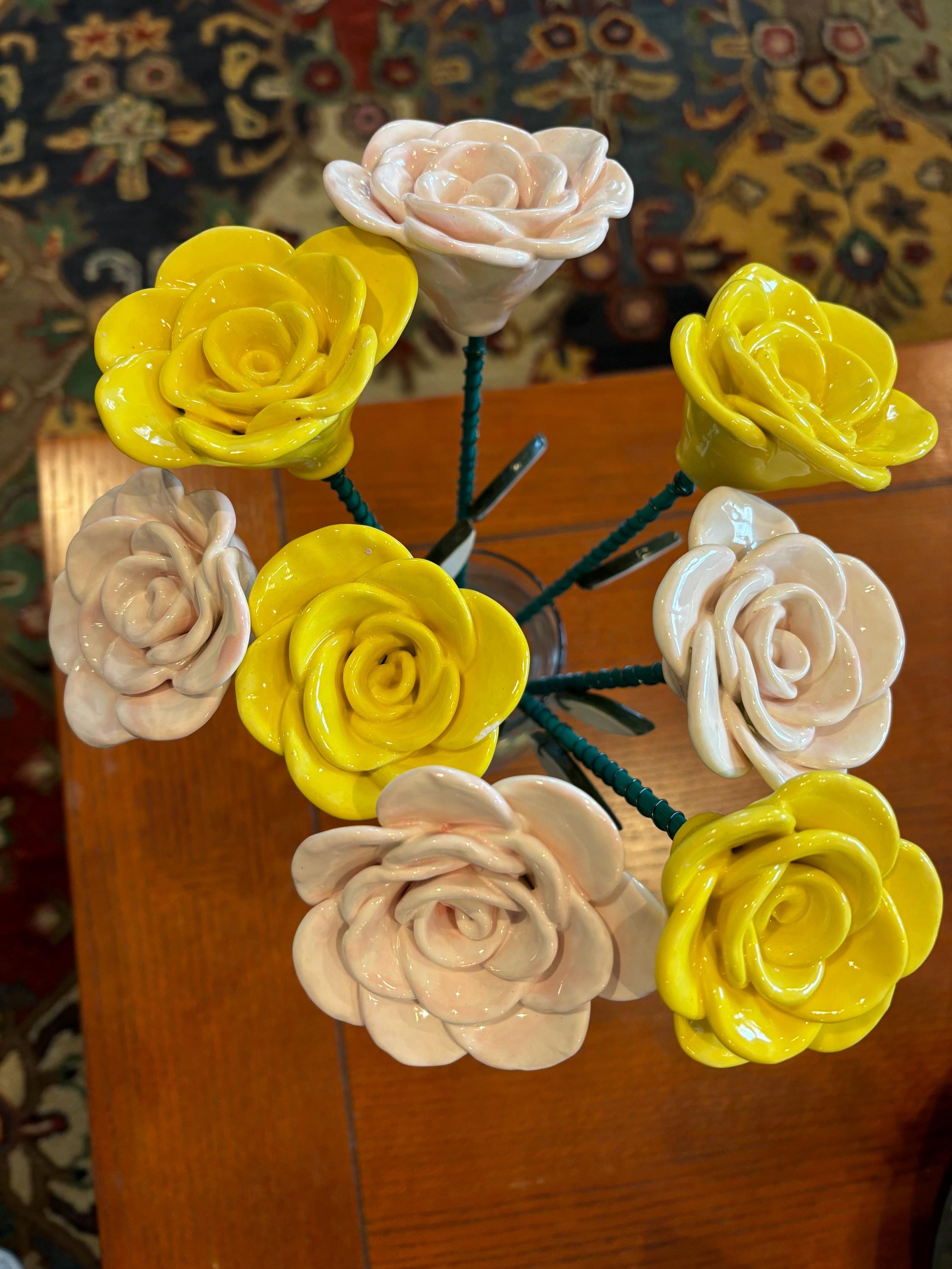 Forever Ceramic Roses - Etsy