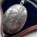 Antique Victorian Sterling Silver Aesthetic Ivy Leaf Locket Necklace ...