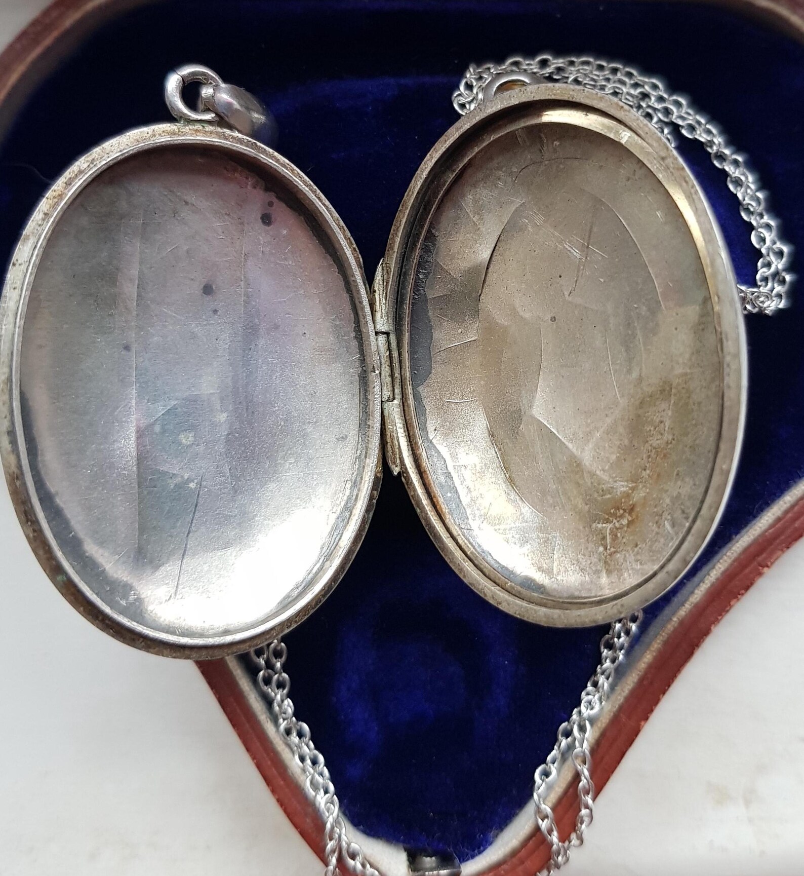 Antique Victorian Sterling Silver Aesthetic Ivy Leaf Locket Necklace ...