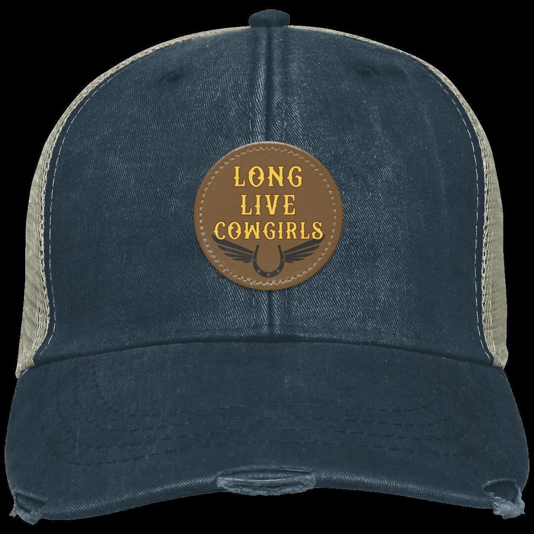 Long Live Cowgirls Distressed Ollie Cap With Printed Patch | Western ...