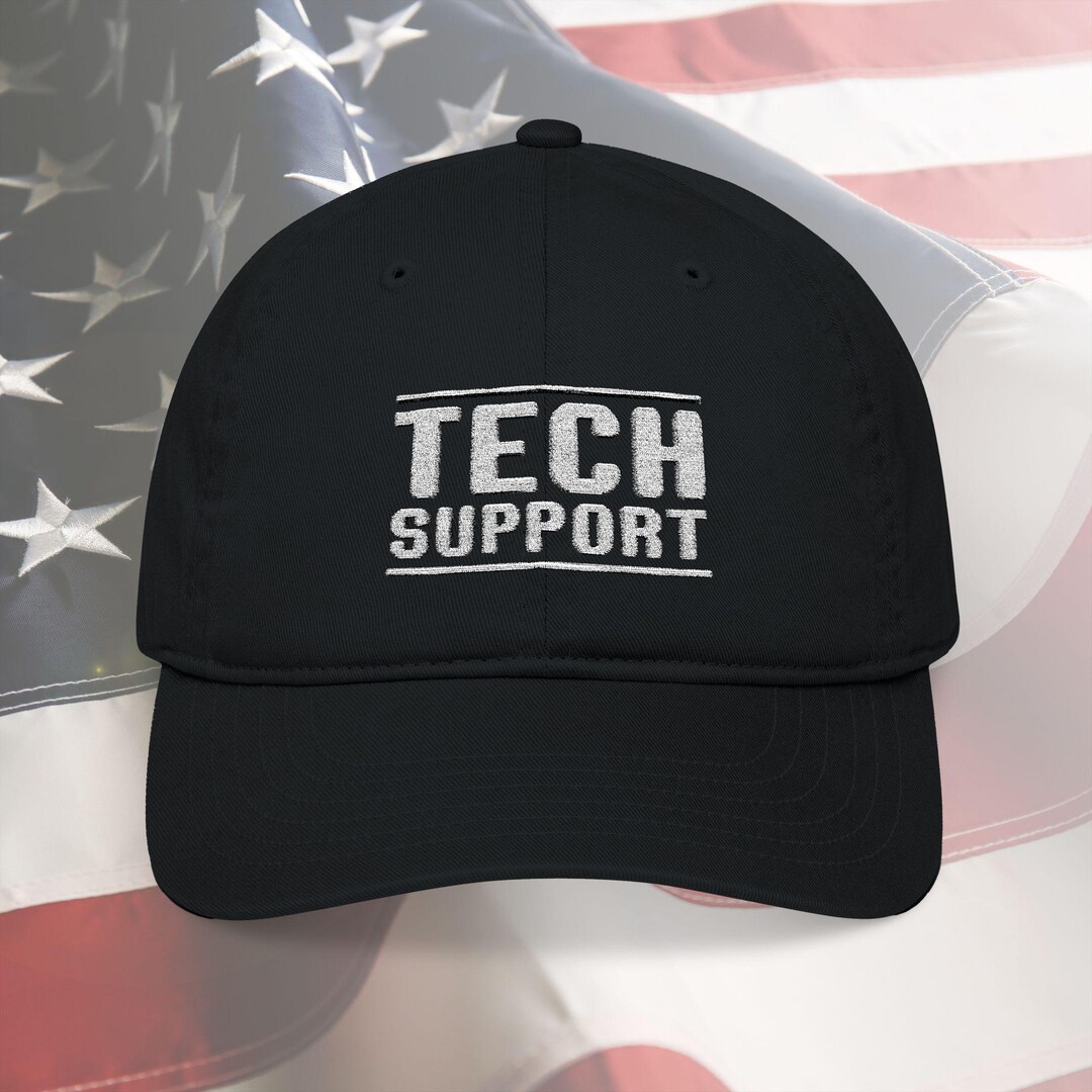 Tech Support Organic Baseball Hat | Embroidered DOGE Supporter Cap ...
