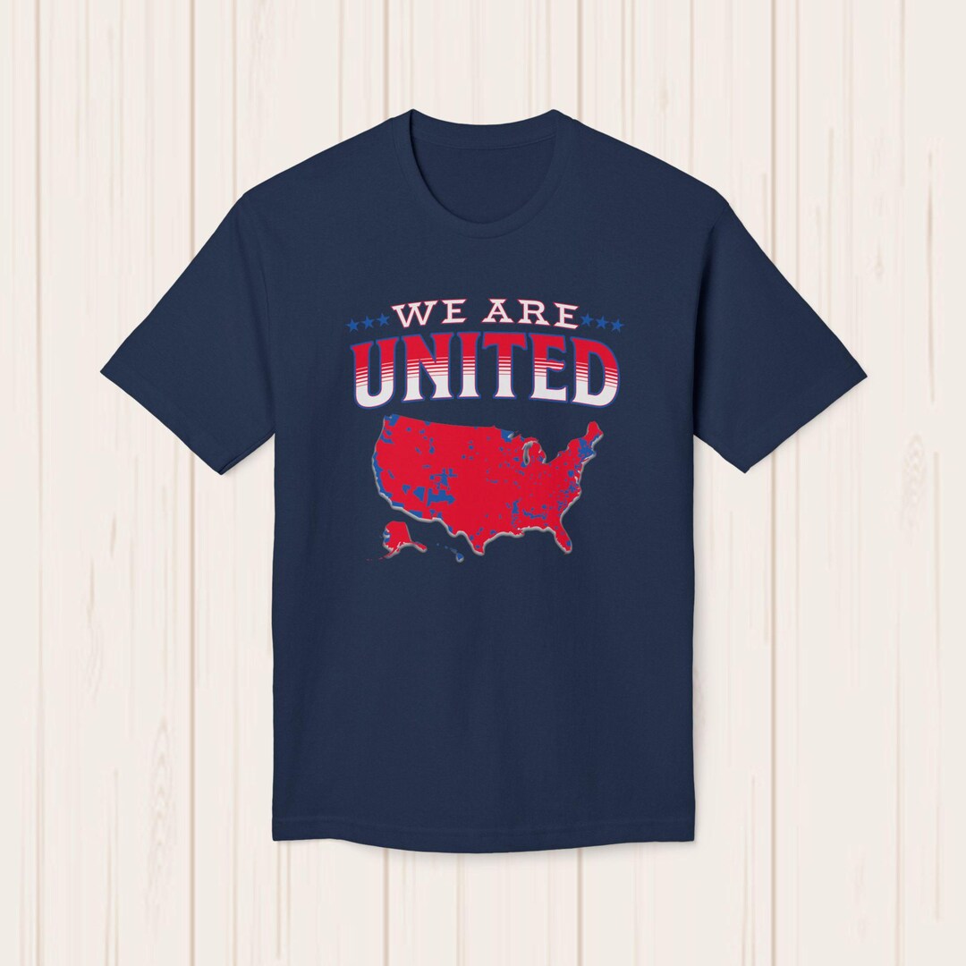 Electoral Map Midweight Cotton T-shirt, Made in USA | We Are United We ...