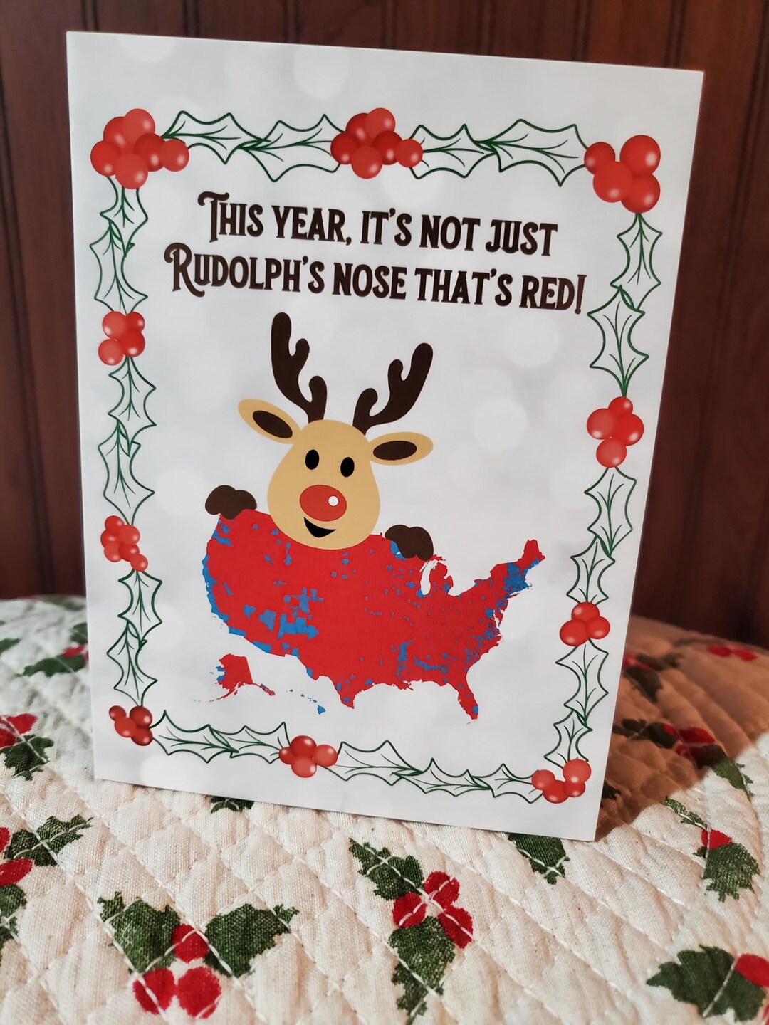 Trump Christmas Cards Republican Merry Christmas Greeting Cards MAGA ...